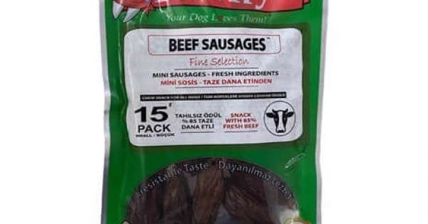 Freshy Mini Beef Sausages Tahılsız Sosis Köpek Ödülü 100 gr 15 Adet ...