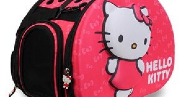 Hello Kitty Eva Kabartmalı Pembe Kedi Taşıma Çantası - Istanbul Pet Shop